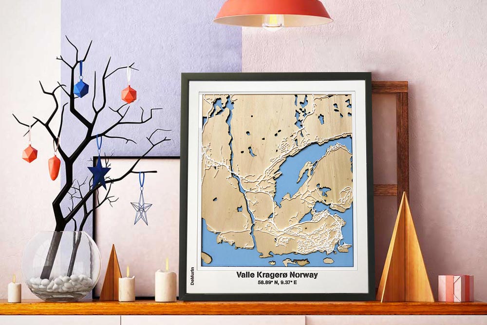 The Studio | 3D Custom Map Frame – DeMurin